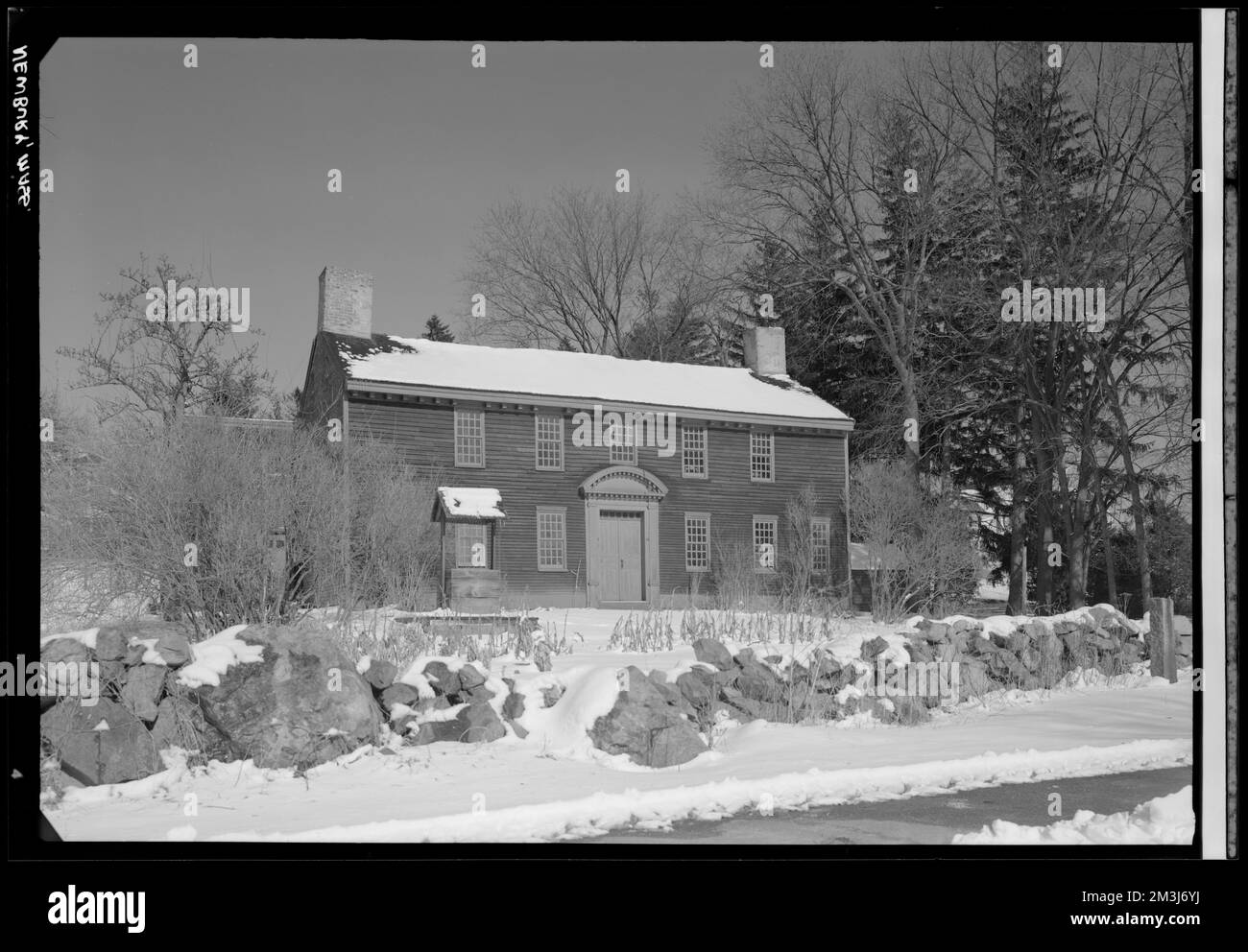 Newbury, Short House, snow , Architecture, Dwellings, Stone walls, Snow ...