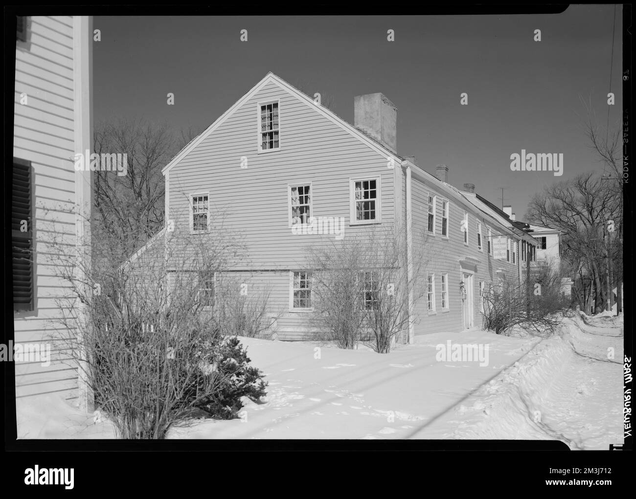 Newbury, snow , Architecture, Dwellings, Sidewalks, Snow. Samuel ...