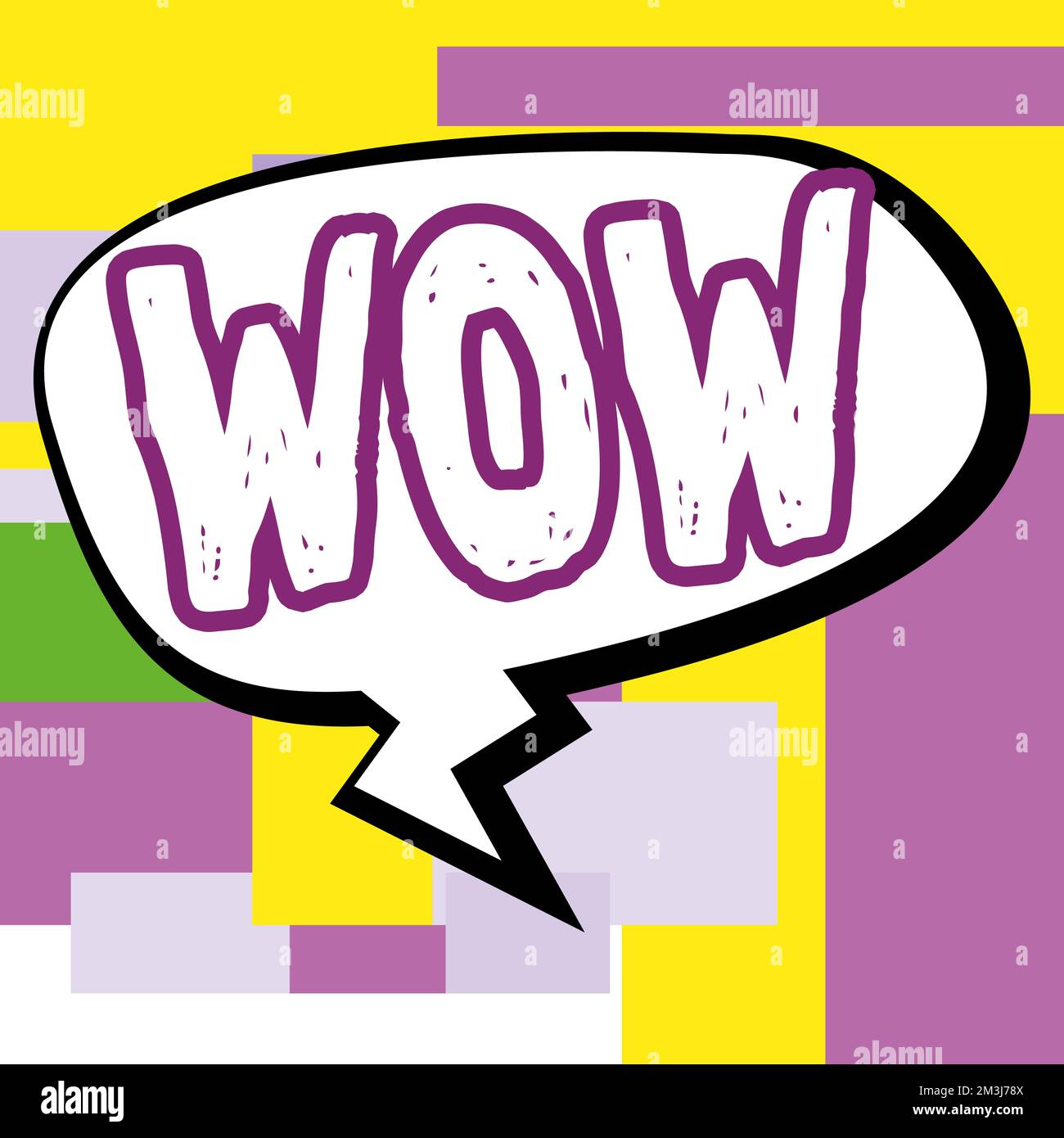 Text caption presenting Wow. Word Written on Expressing astonishment ...