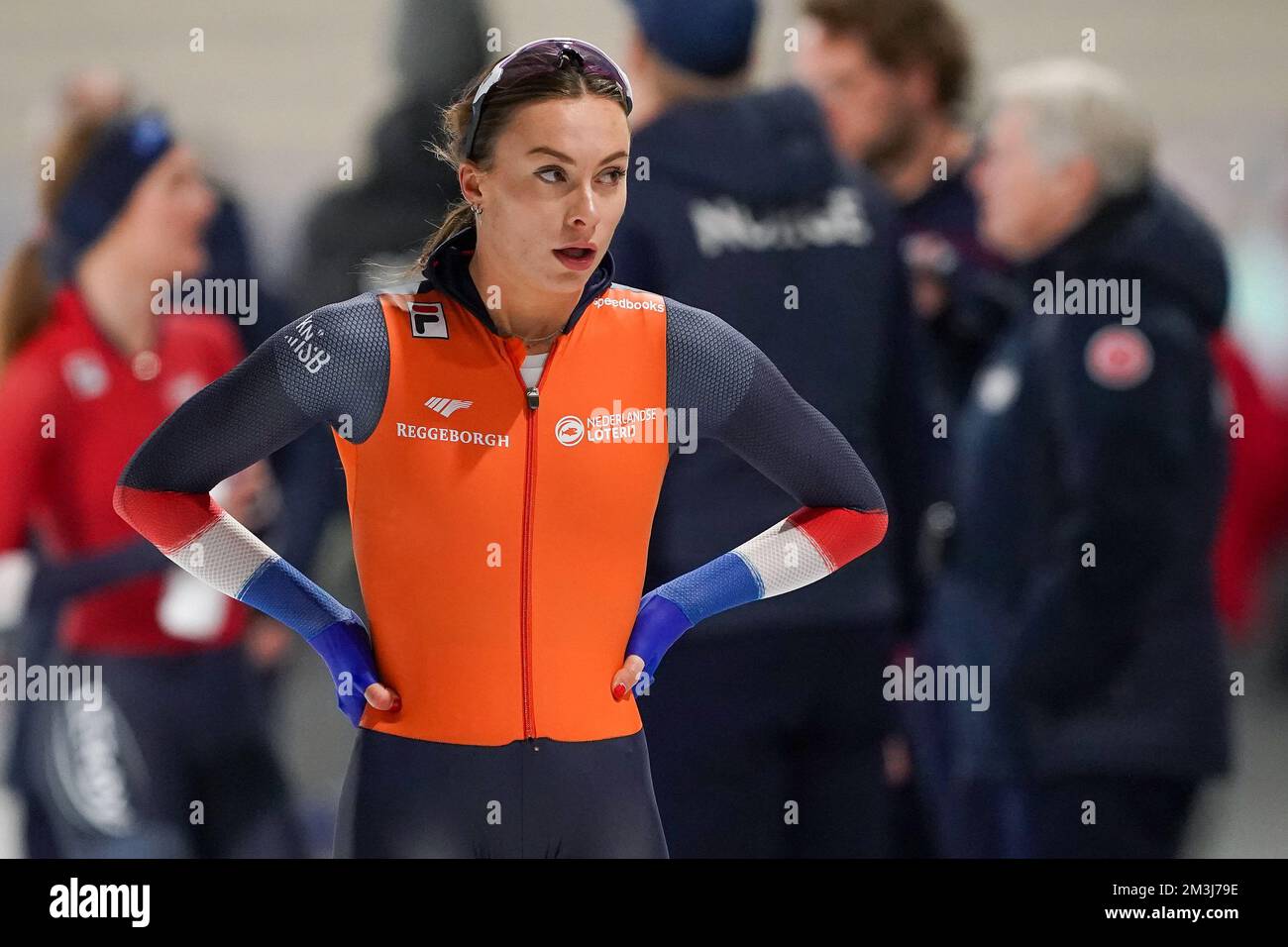 CALGARY, CANADA - DECEMBER 15: Femke Kok of The Netherlands during a ...