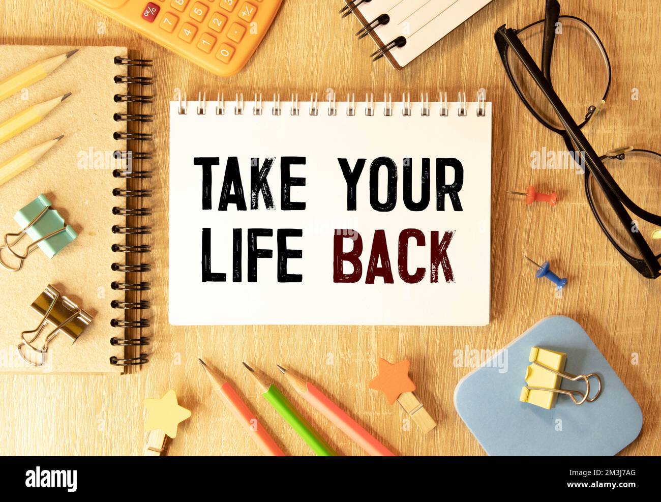 Text sign showing Take Your Life Back. Conceptual photo Have a balanced ...