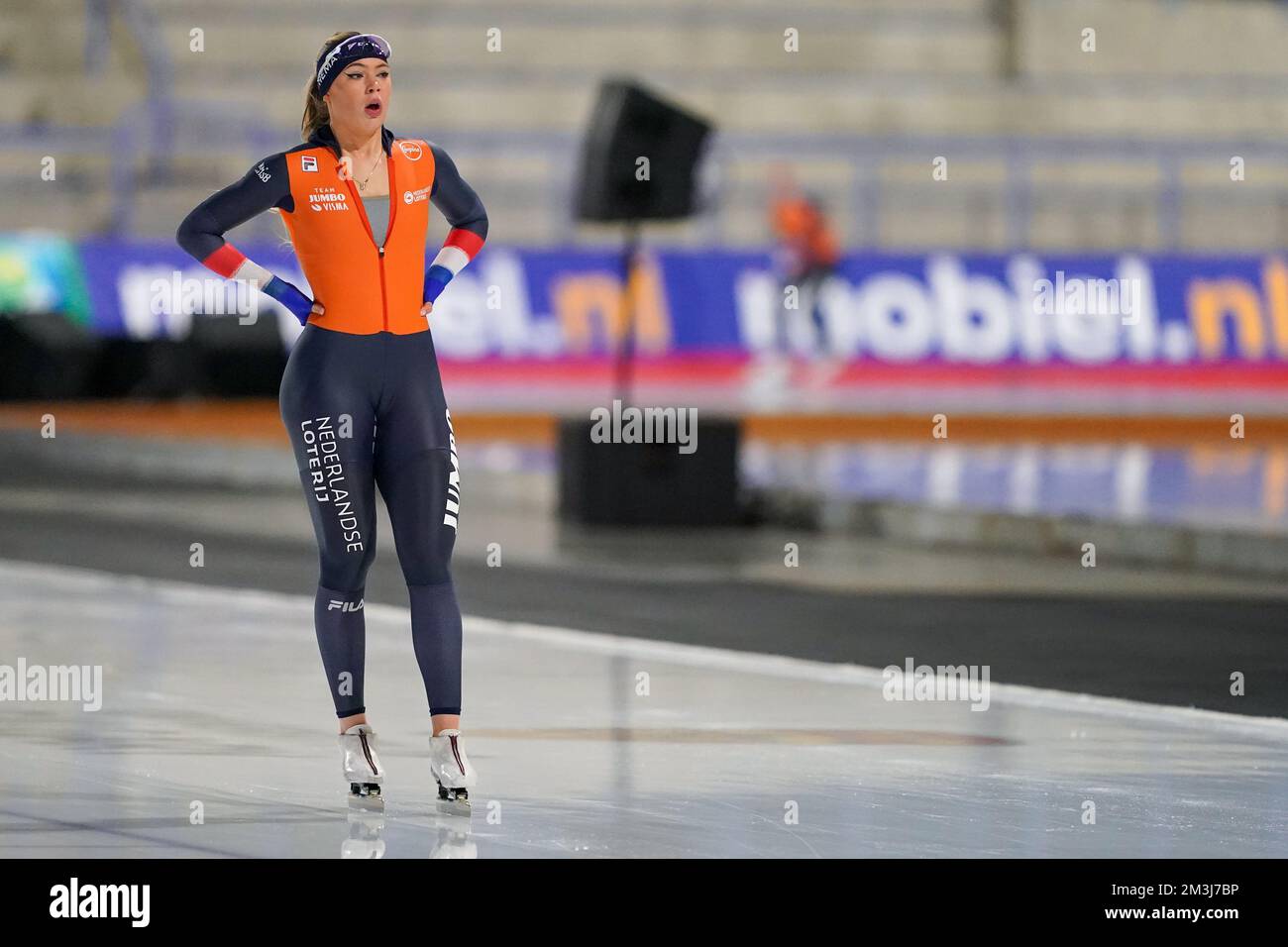 CALGARY, CANADA - DECEMBER 15: Jutta Leerdam of The Netherlands during ...