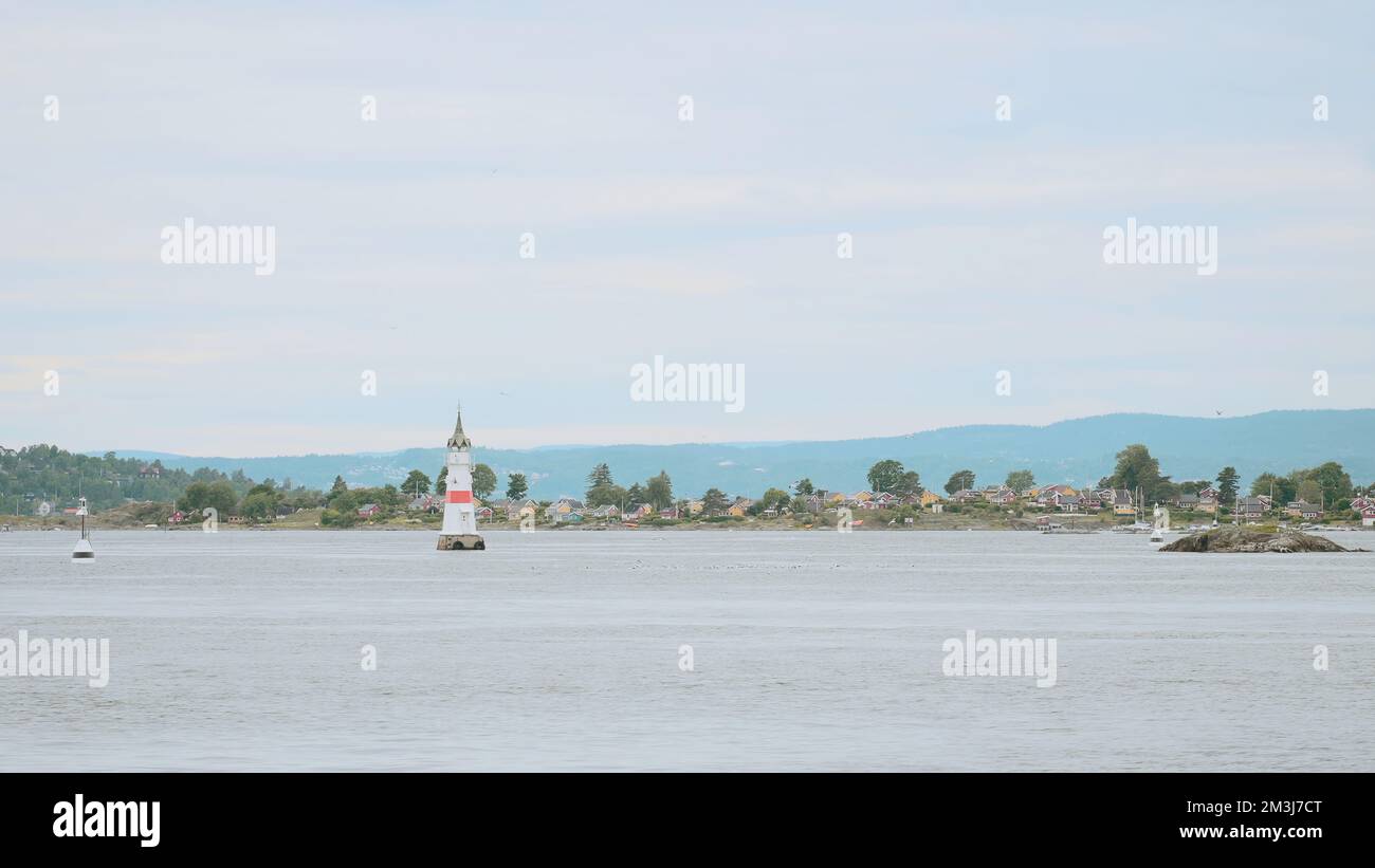 Aerial flying lighthouse dock small hi-res stock photography and images ...