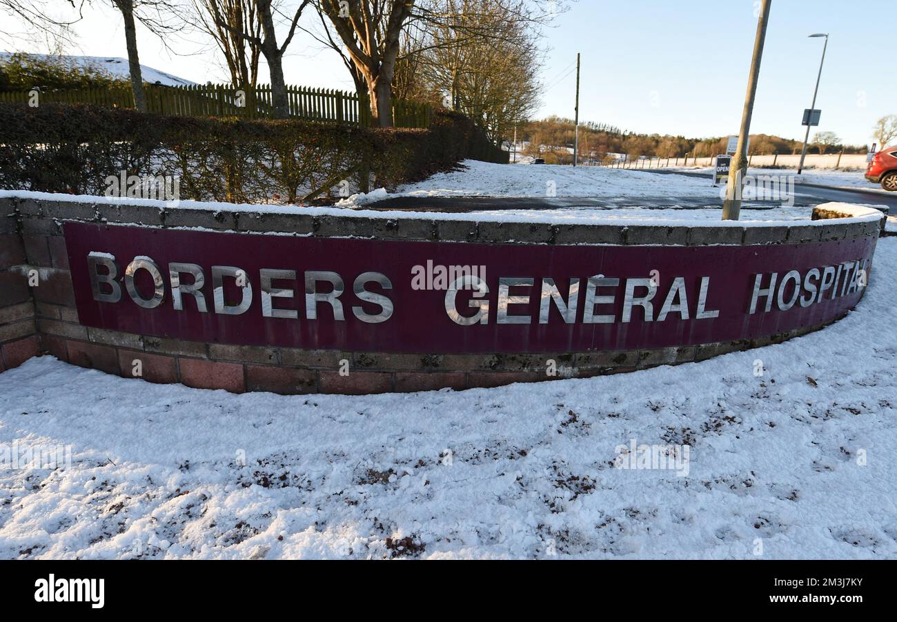 Melrose Scottish Borders 15th Dec 22. . Pic shows the Borders General ...
