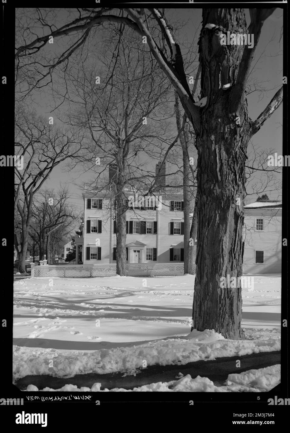 Newburyport, snow , Architecture, Dwellings, Trees, Snow. Samuel ...