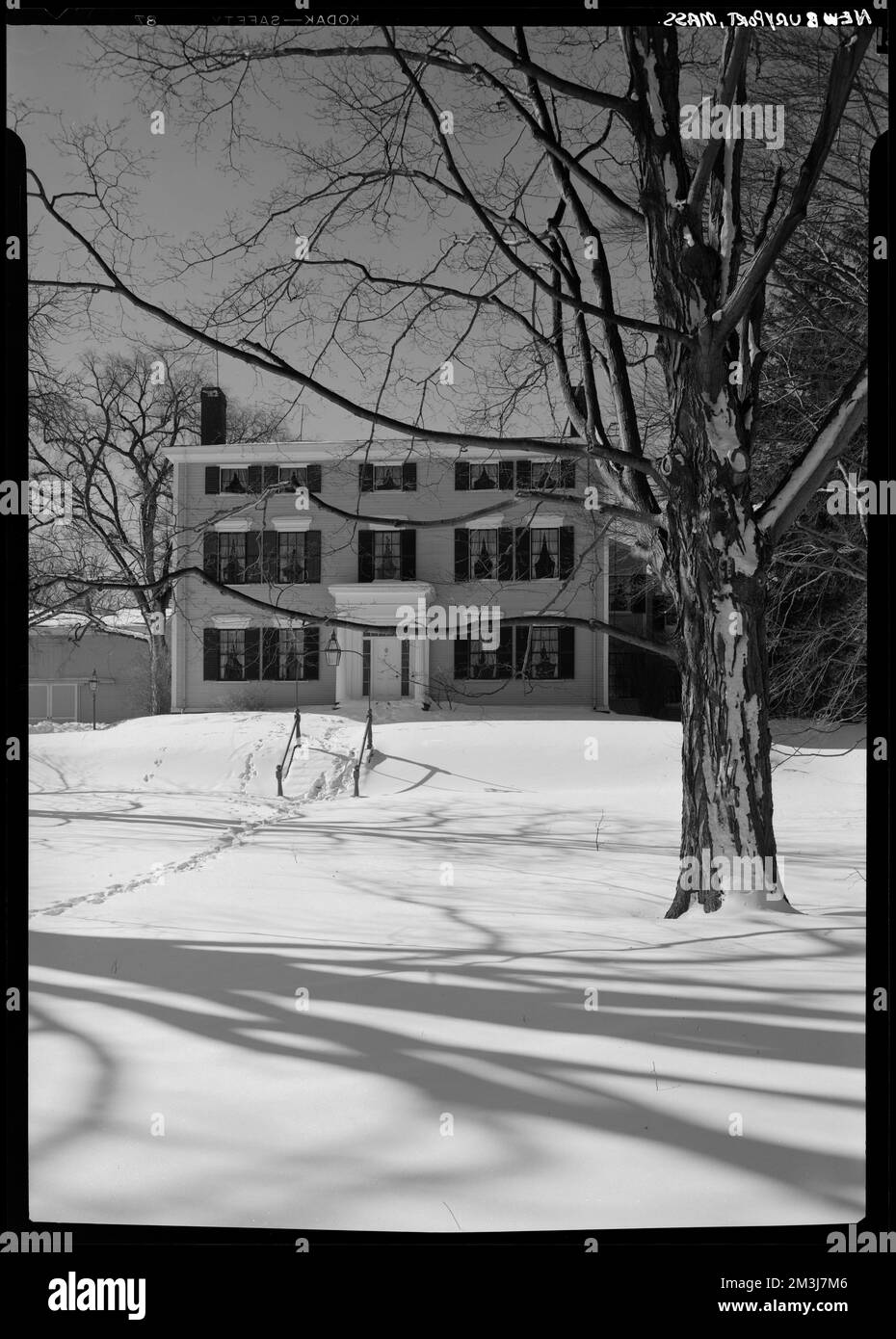 Newburyport, snow , Architecture, Dwellings, Trees, Snow. Samuel ...