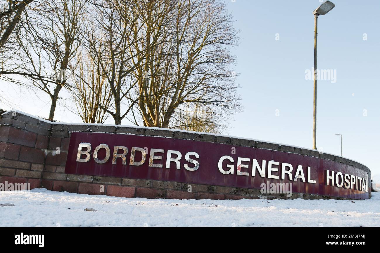 Melrose Scottish Borders 15th Dec 22. . Pic shows the Borders General ...