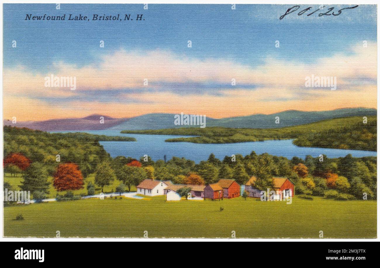 Newfound Lake, Bristol, N.H. , Lakes & ponds, Tichnor Brothers ...