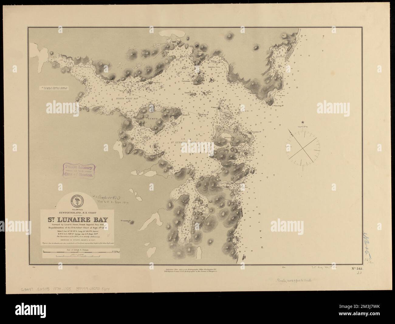Newfoundland, n. e. coast, St. Lunaire Bay , Nautical charts ...