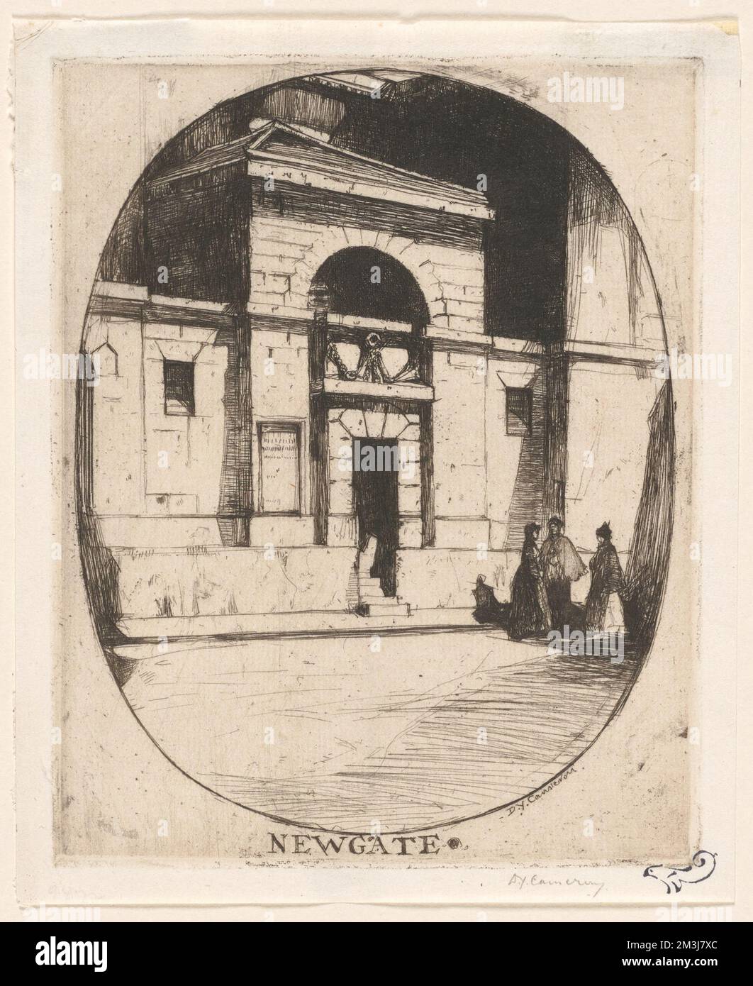 Newgate , Gates, City & town life. Sir David Young Cameron (1865-1945 ...