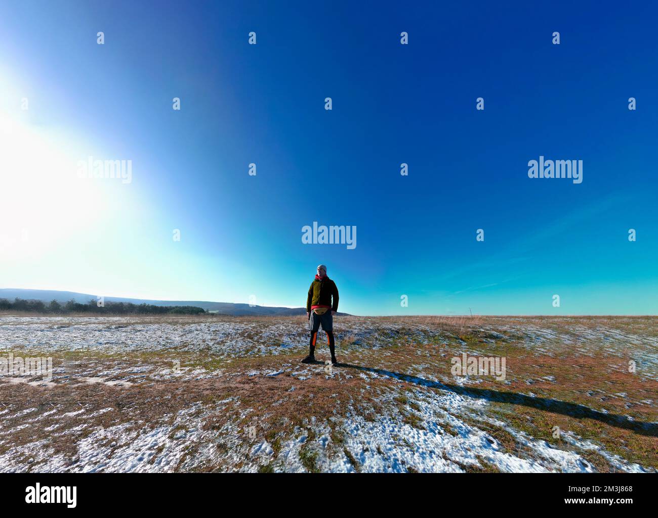 Portrait of a man during his outdoors running Stock Photo - Alamy
