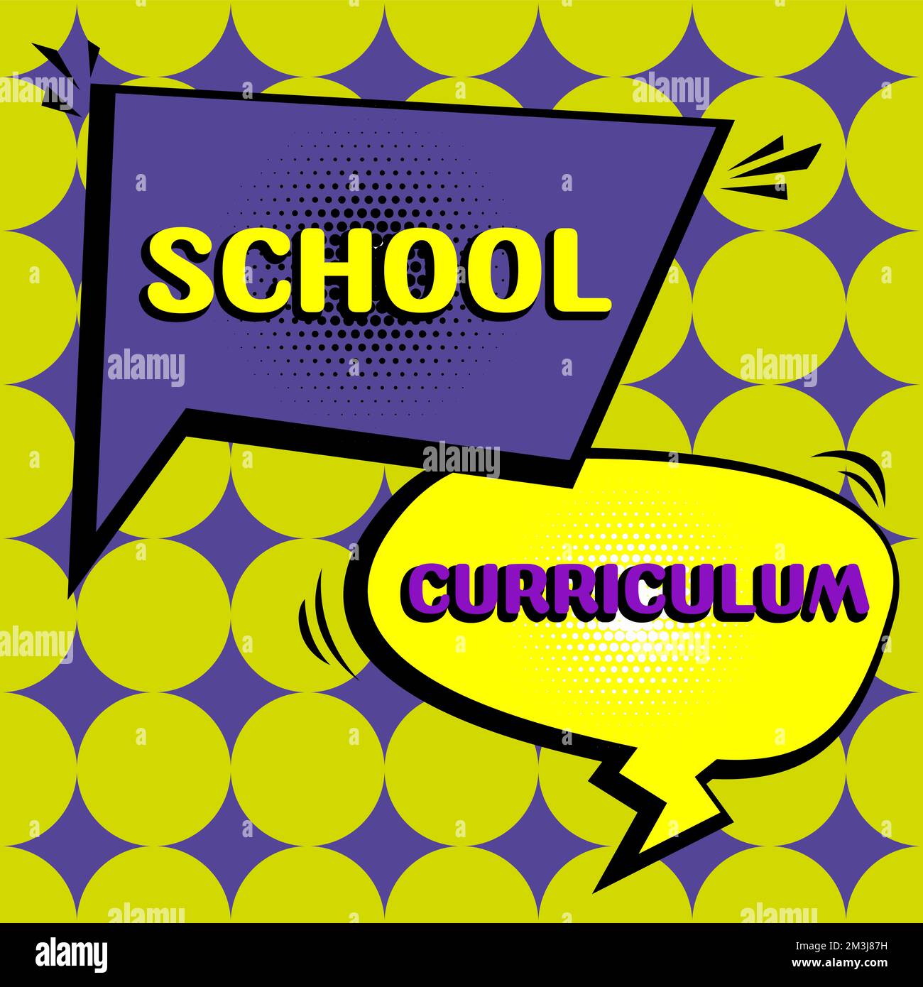 Hand writing sign School Curriculum. Concept meaning designed to ...