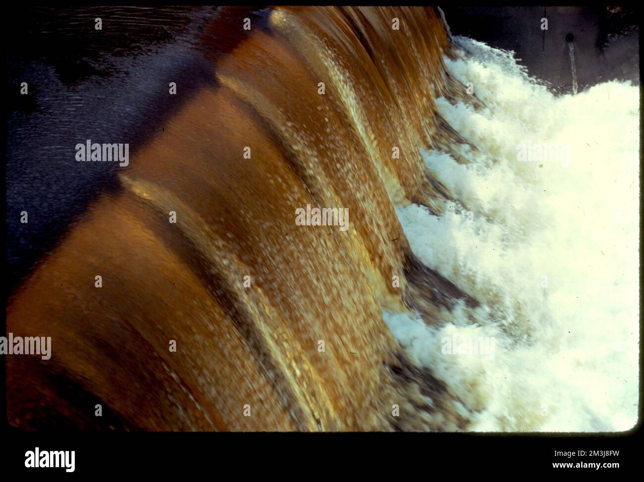 Newton Upper Falls at Silk Mill Dam - Hemlock Gorge Echo Bridge ...