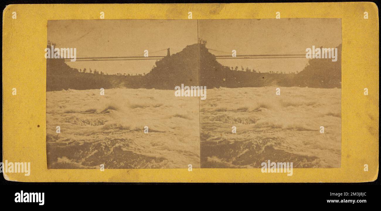 Niagara Falls suspension bridge , Rivers, Suspension bridges Stock ...