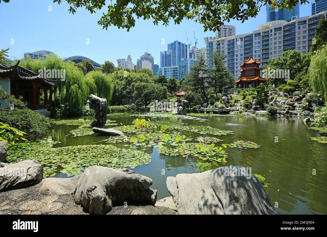 Path in chinese garden hi-res stock photography and images - Alamy