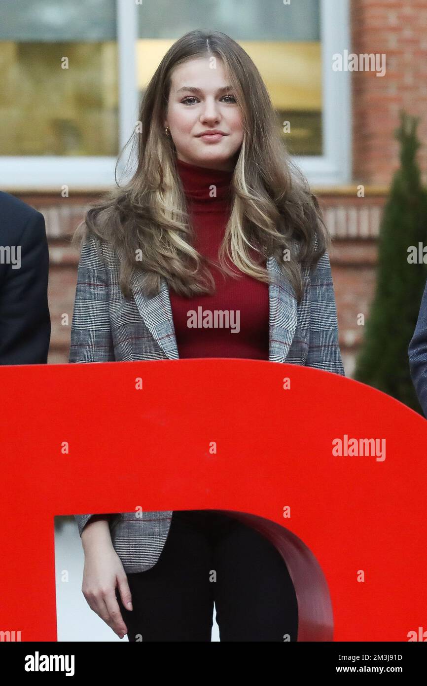 Madrid, Spain. 15th Dec, 2022. Crown Princess Leonor of Spain meets ...