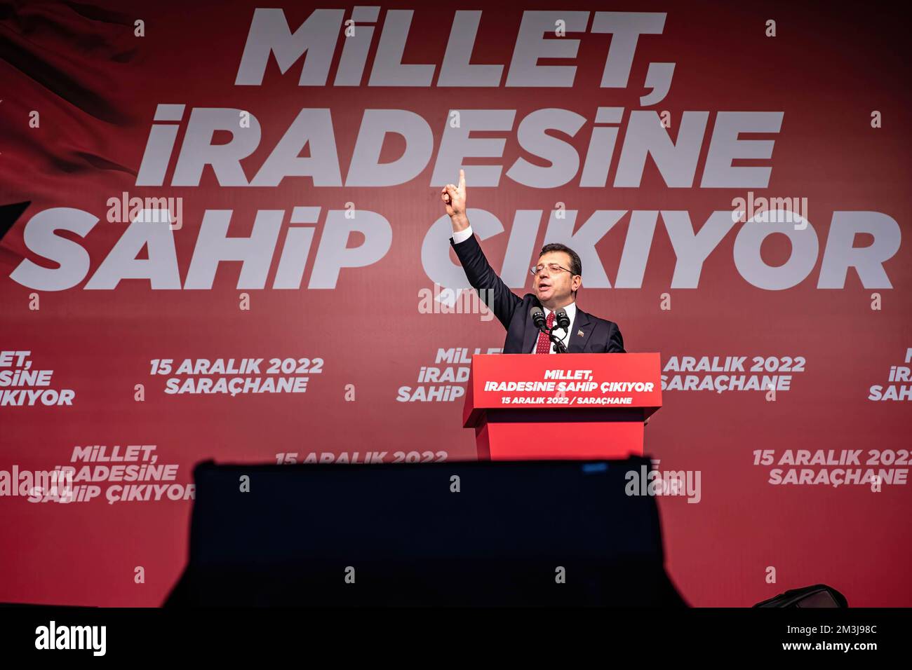 Istanbul, Turkey. 15th Dec, 2022. Ekrem Imamoglu, Mayor of Istanbul ...