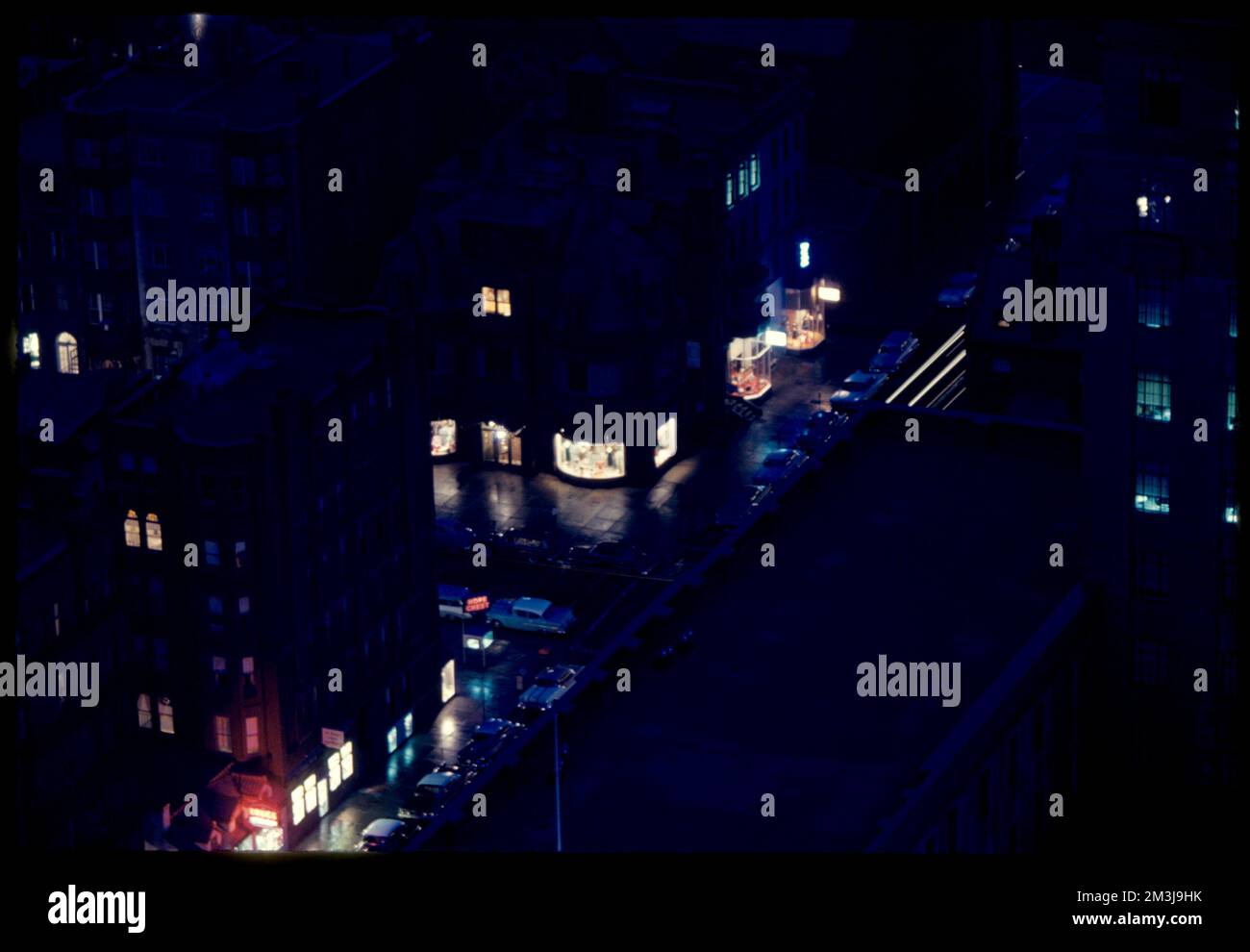 Night scene from John Hancock Building , Cities & towns, Buildings ...
