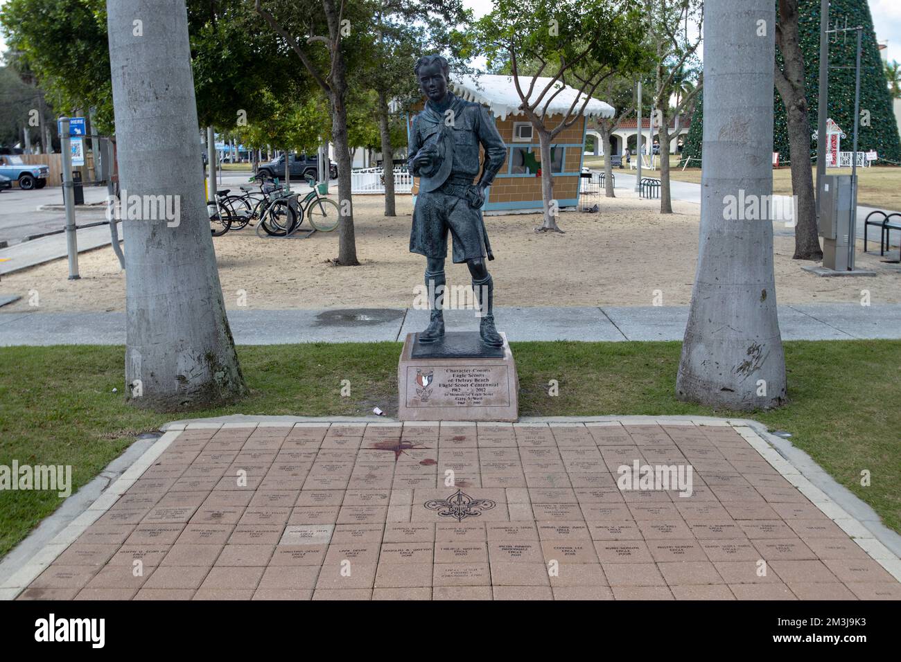 The Pineapple Grove Arts District in Delray Beach, Florida, USA Stock ...
