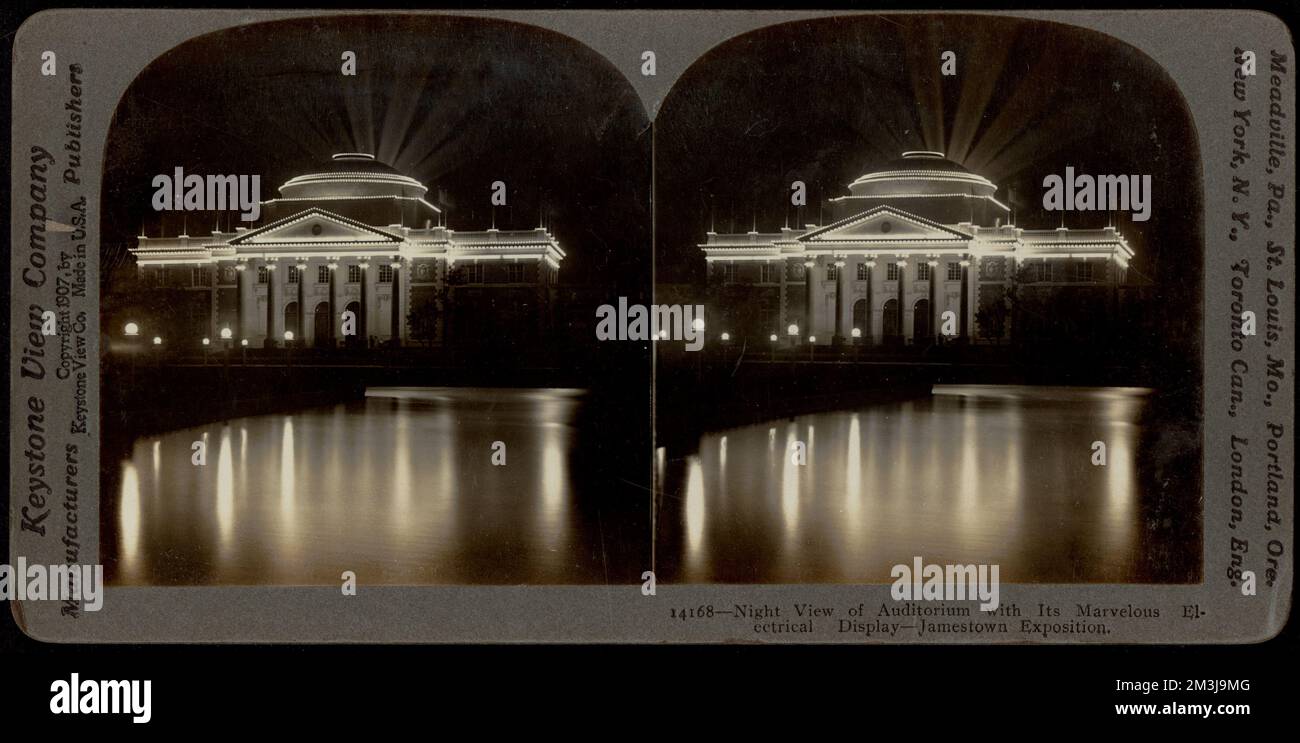 Night view of auditorium with its marvelous electrical display ...