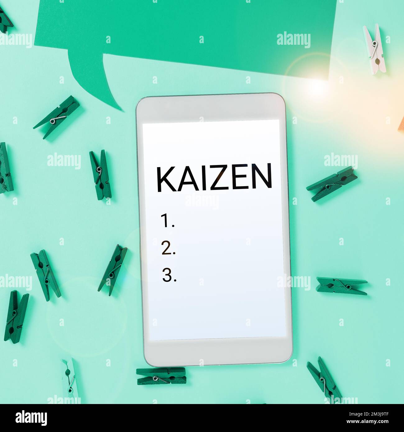 Writing displaying text Kaizen. Internet Concept a Japanese business ...