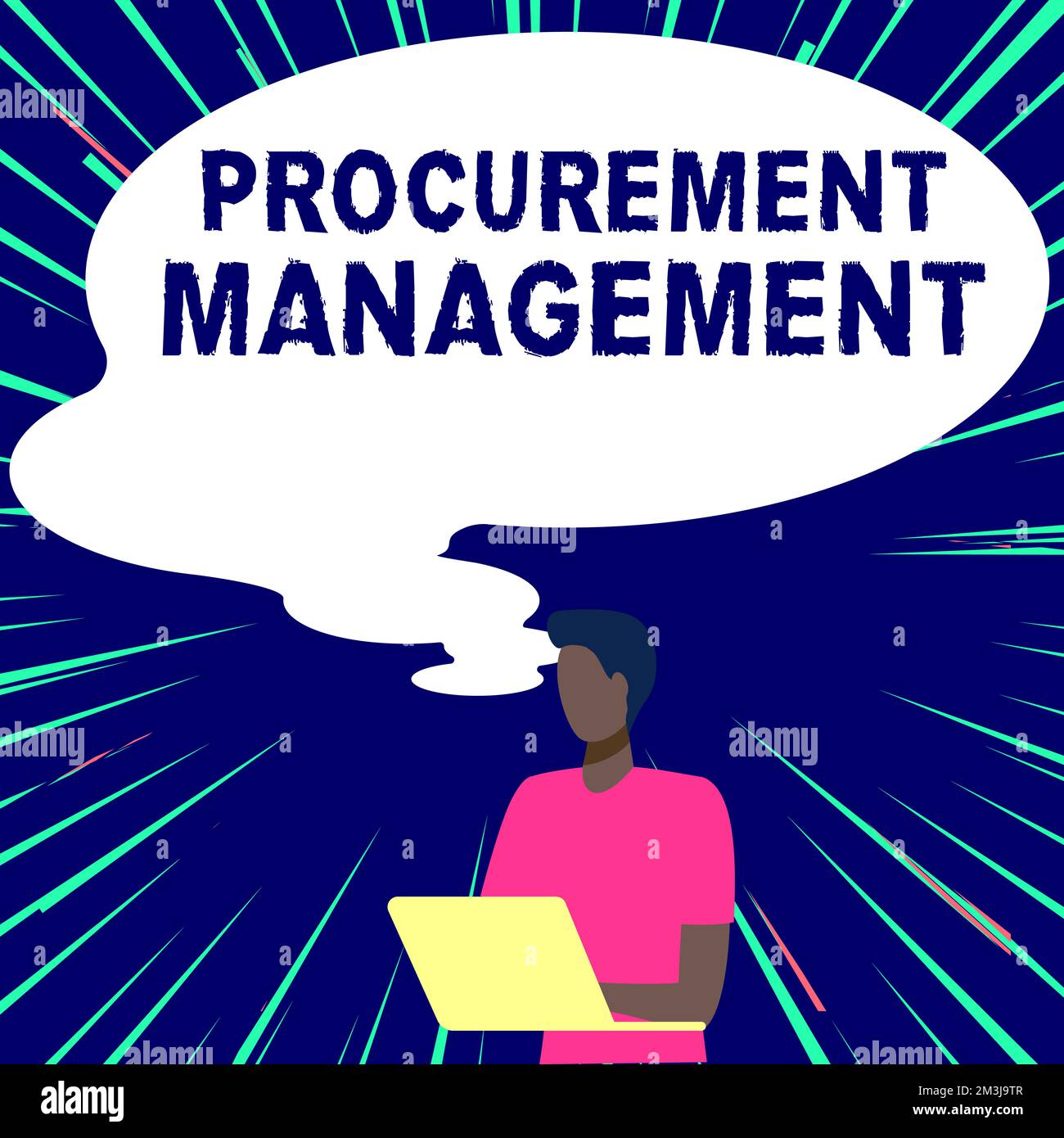 Conceptual display Procurement Management. Word Written on buying Goods ...
