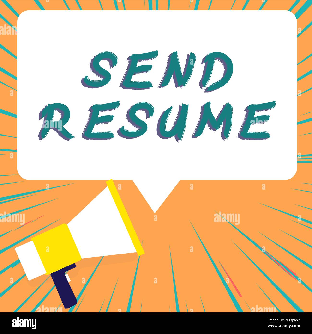 Conceptual caption Send Resume. Word for brief account persons ...