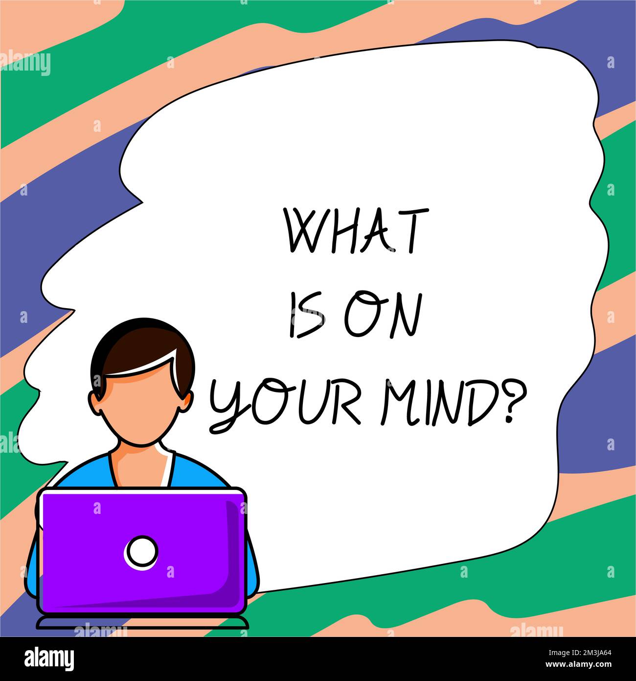 Conceptual caption What Is On Your Mind. Concept meaning Open minded ...