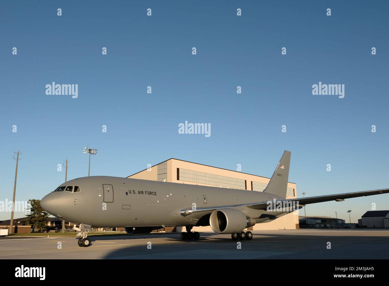 A KC-46A Pegasus arrives on Joint Base McGuire-Dix-Lakehurst, N.J., Dec ...