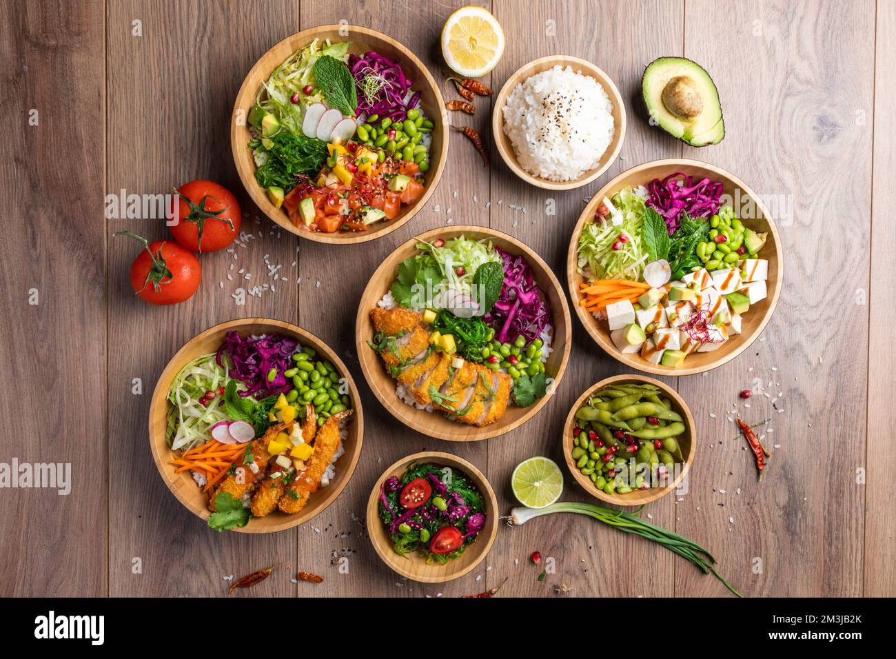 Mixed asian meal hi-res stock photography and images - Alamy