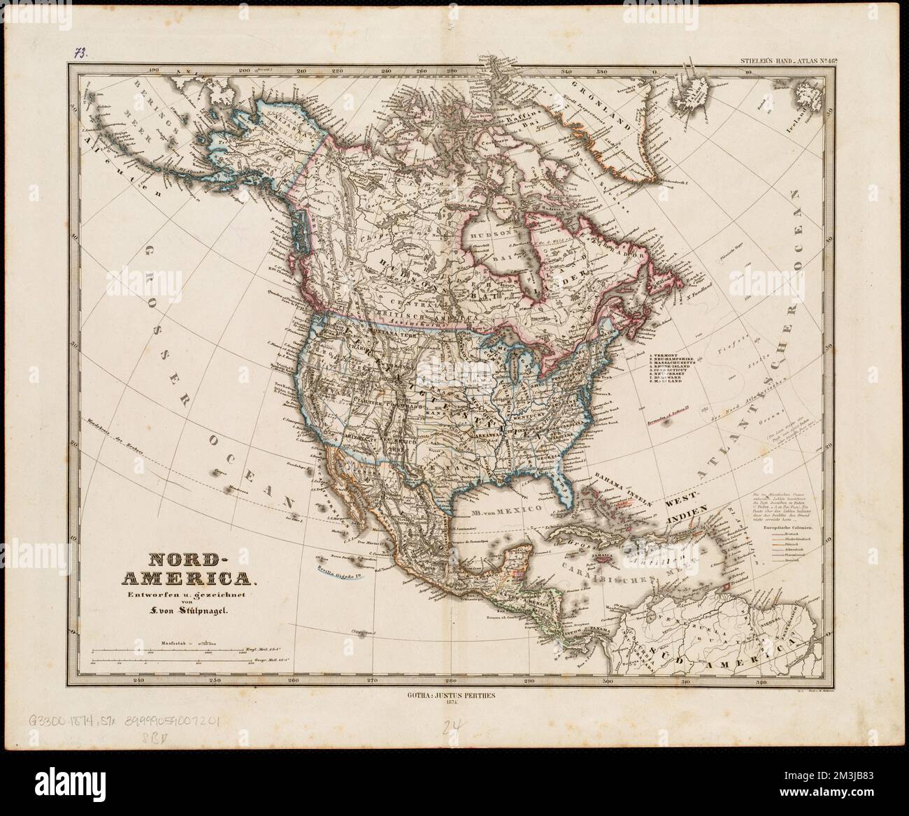 Nord-America , North America, Maps Norman B. Leventhal Map Center ...