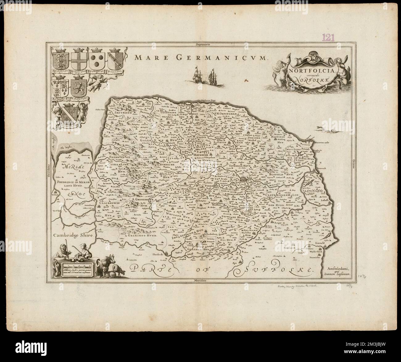 Nortfolcia : vernacule Norfolke , Norfolk England, Maps, Early works to ...