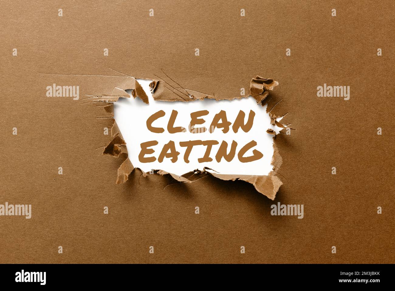 Sign displaying Clean Eating. Business concept Practice of eating only ...