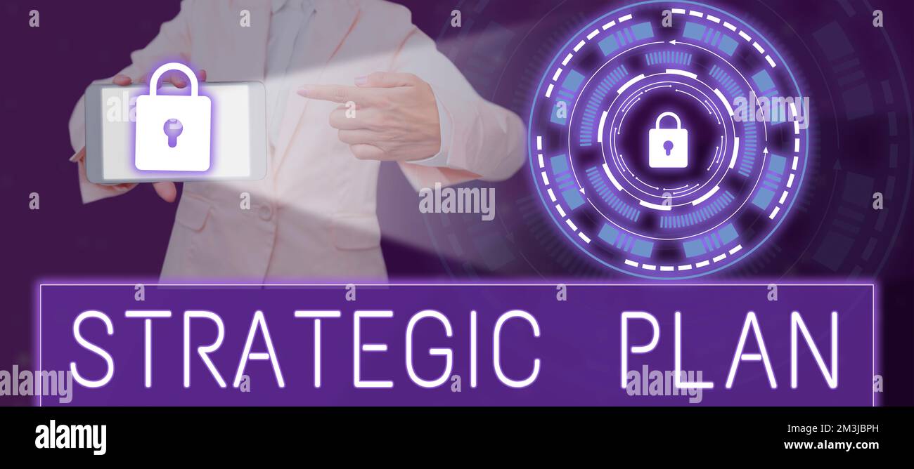 Handwriting text Strategic Plan. Internet Concept A process of defining ...