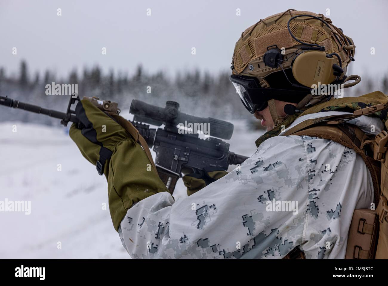 A U.S. Marine with 2d Reconnaissance Battalion, 2d Marine Division ...
