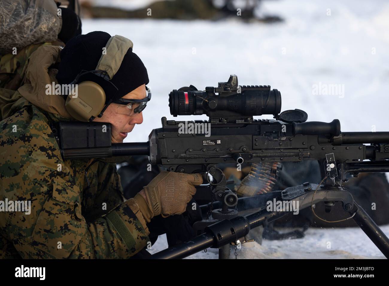 A U.S. Marine with 2d Reconnaissance Battalion, 2d Marine Division ...