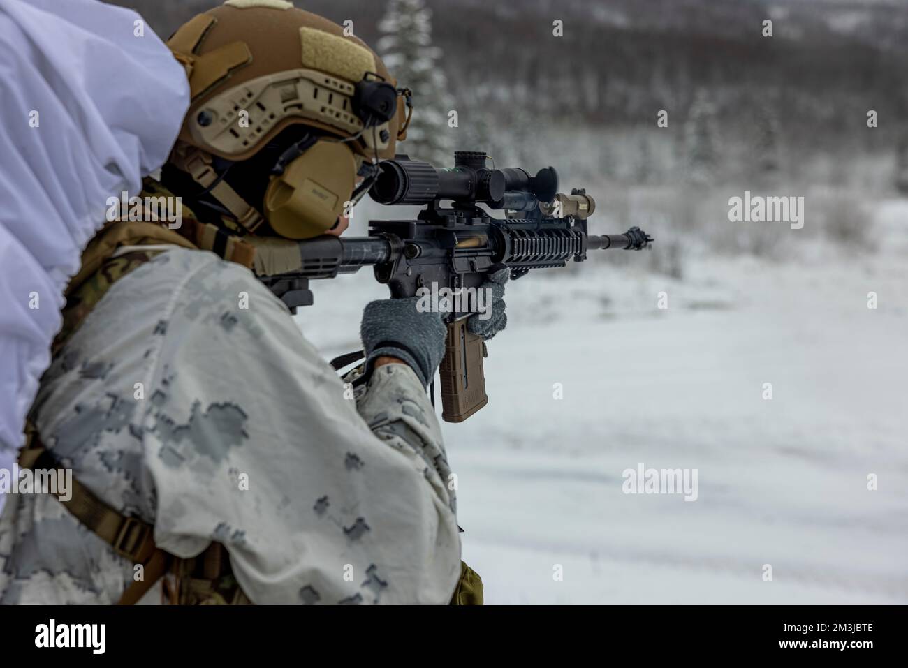 A U.S. Marine with 2d Reconnaissance Battalion, 2d Marine Division ...