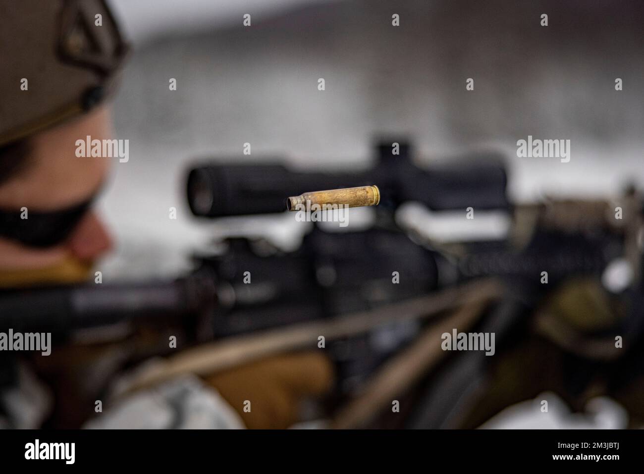 A U.S. Marine with 2d Reconnaissance Battalion, 2d Marine Division ...