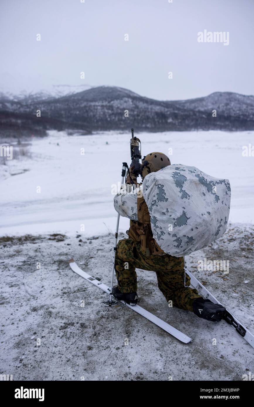 A U.S. Marine with 2d Reconnaissance Battalion, 2d Marine Division ...