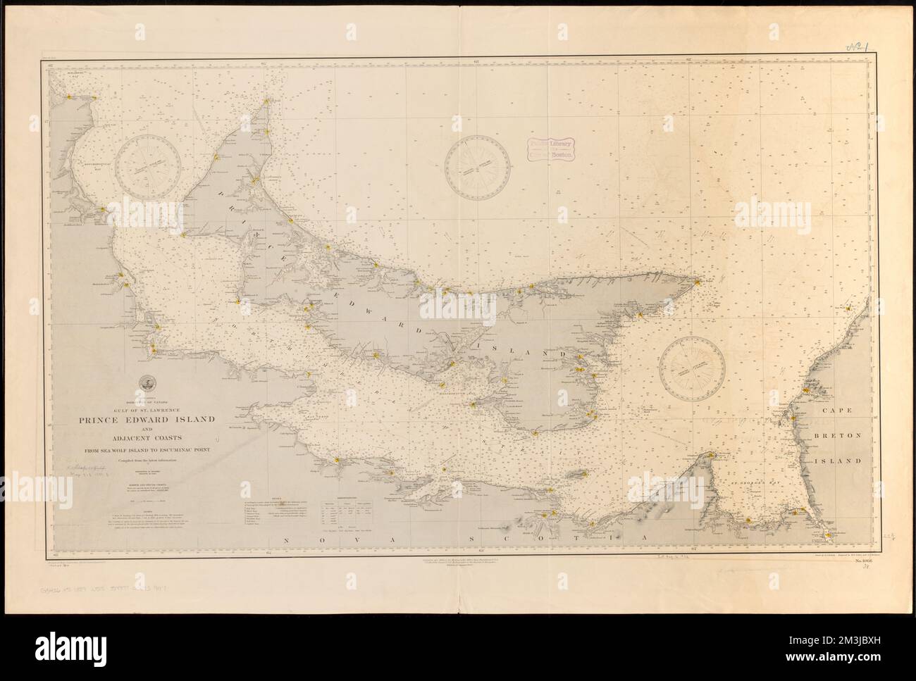 North America, Dominion of Canada, Gulf of St. Lawrence, Prince Edward ...