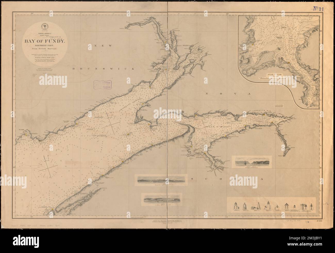 North America, east coast, Bay of Fundy, northern part : from British ...