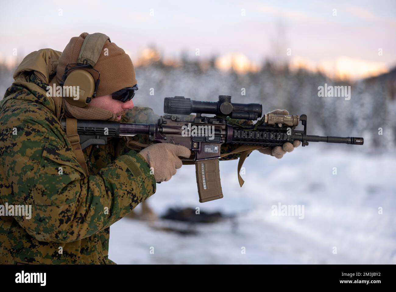A U.S. Marine with 2d Reconnaissance Battalion, 2d Marine Division ...
