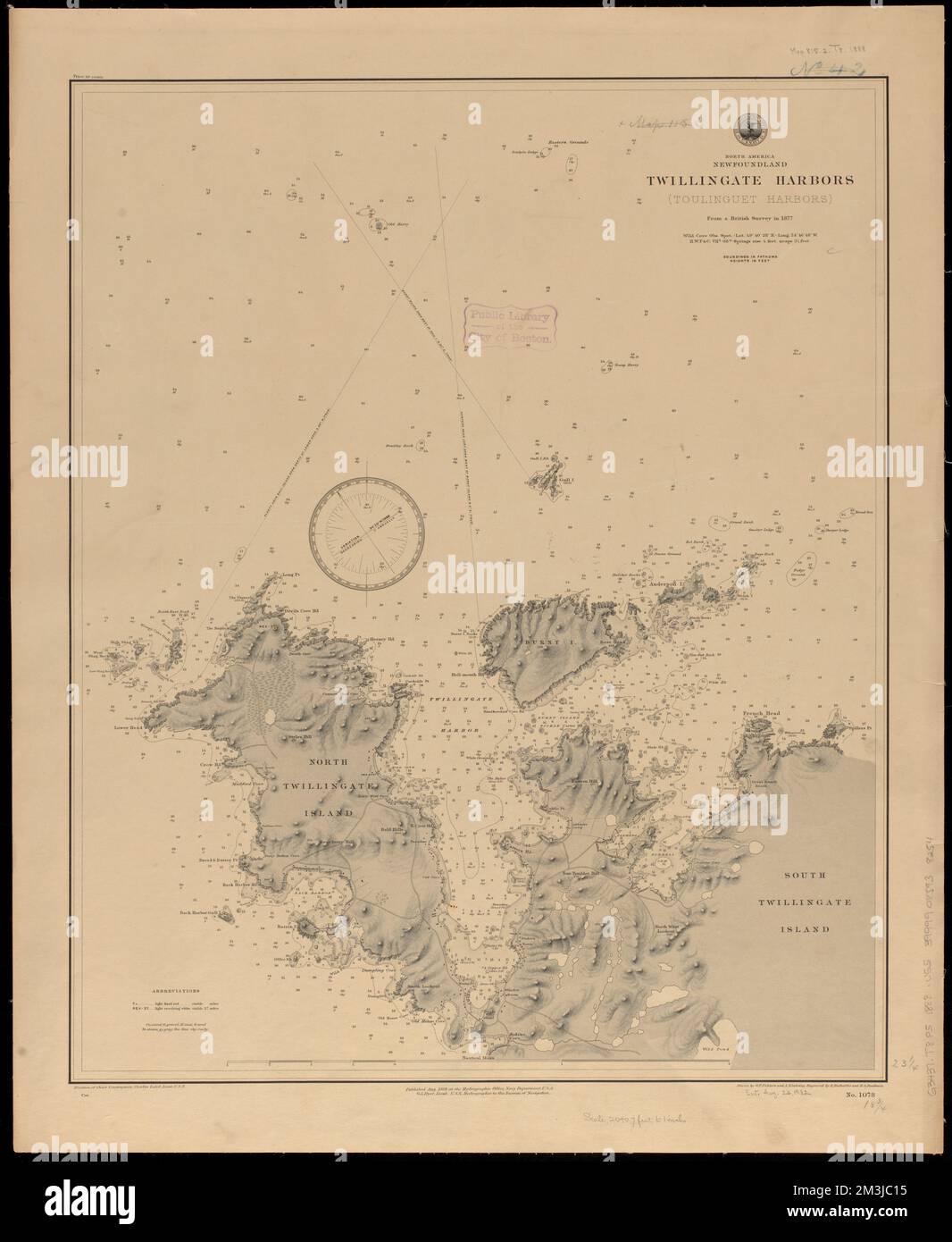 North America, Newfoundland, Twillingate Harbors (Toulinguet Harbors ...