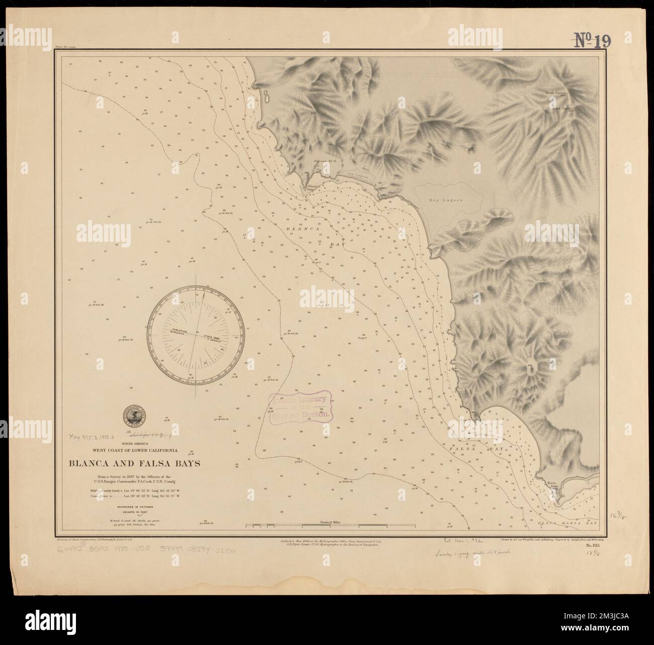 North America, west coast of lower California, Blanca and Falsa Bays ...