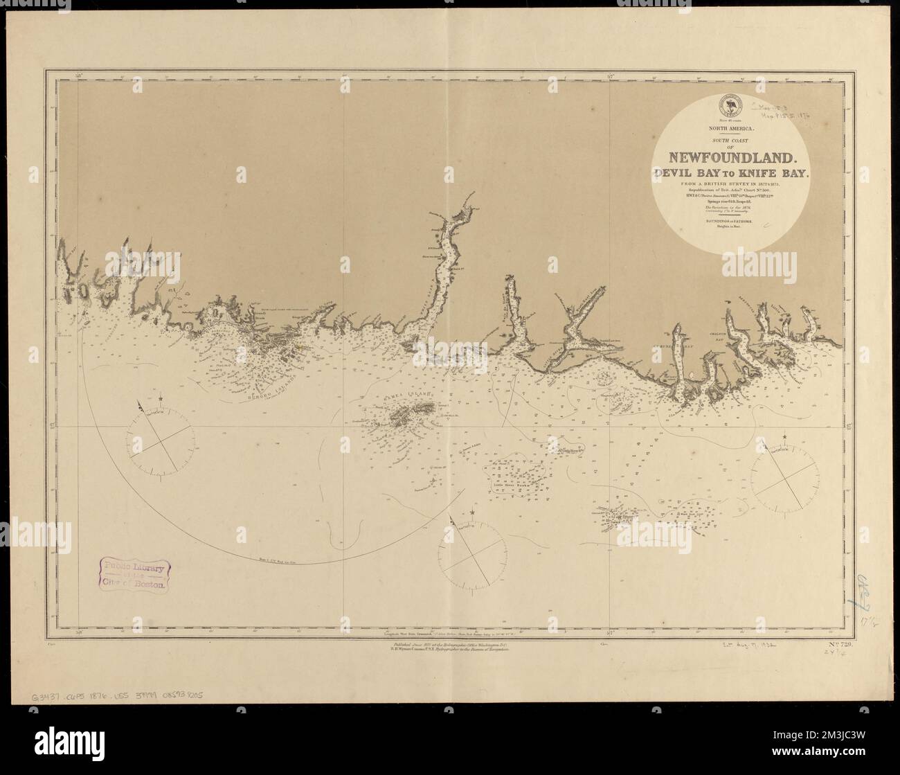 North America, south coast of Newfoundland : Devil Bay to Knife Bay ...