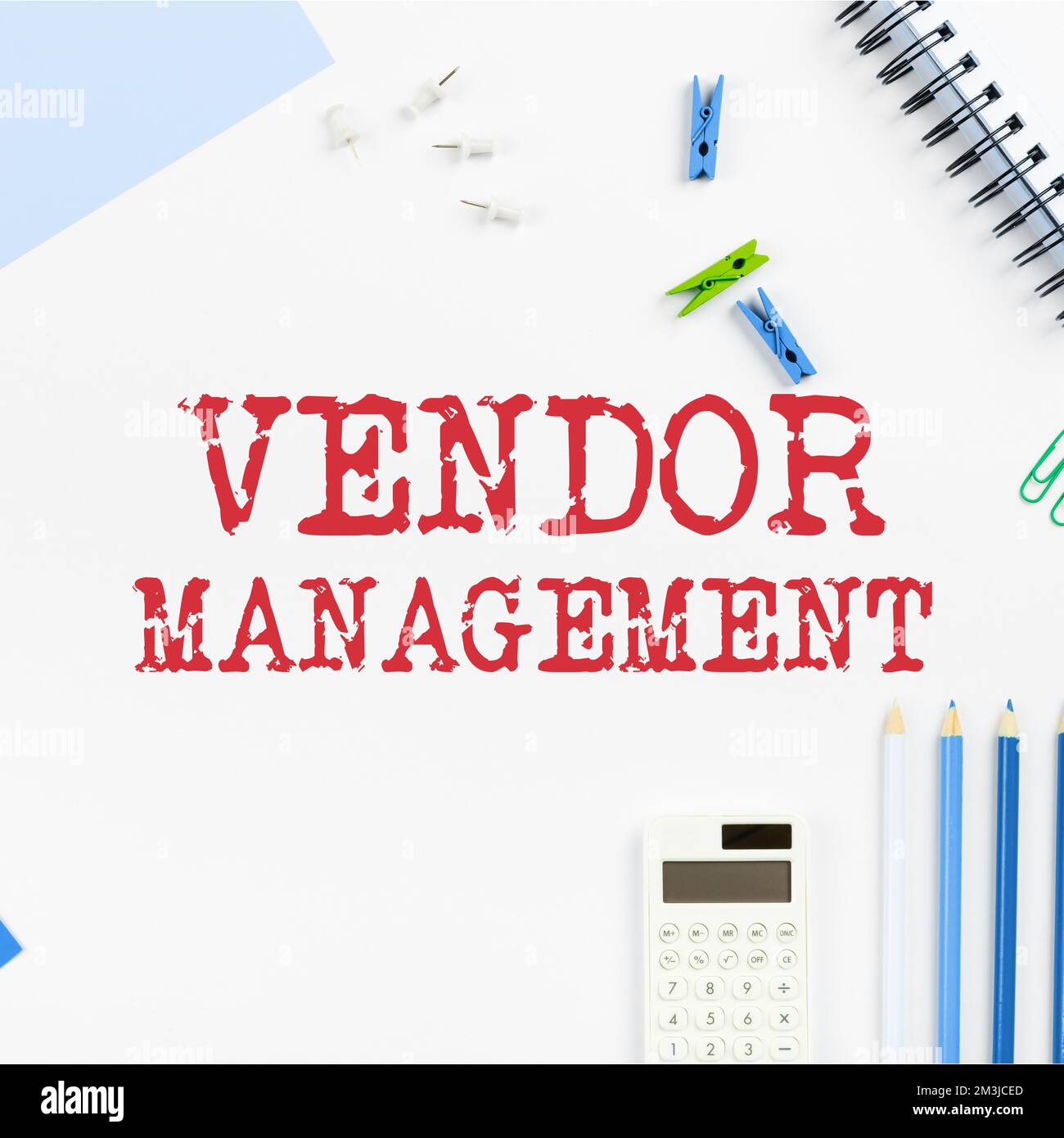 Conceptual display Vendor Management. Conceptual photo activities ...