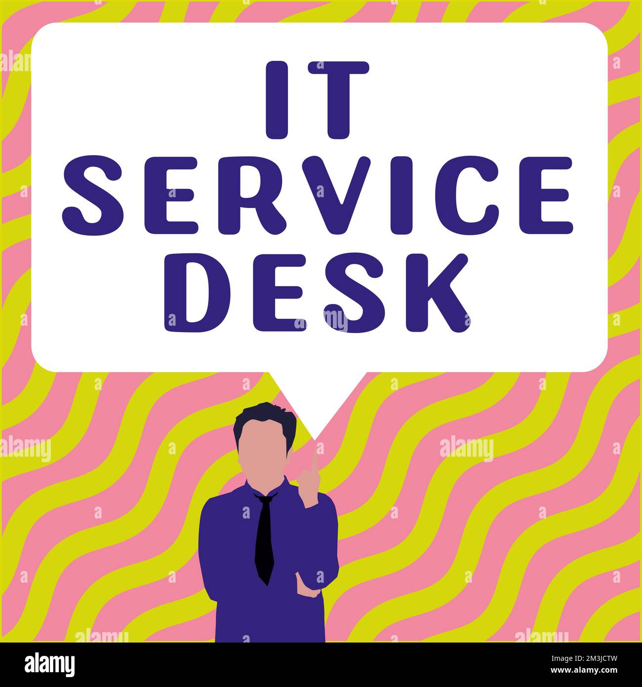 Text sign showing It Service Desk. Concept meaning Technological ...