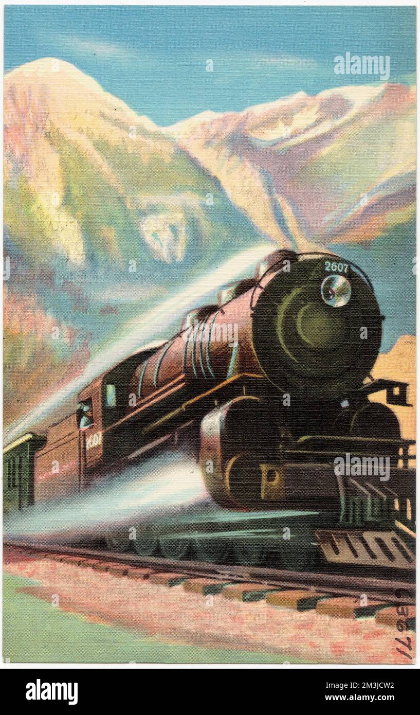 North Coast Limited in Bozeman Pass, Montana, at this scenic pass near ...