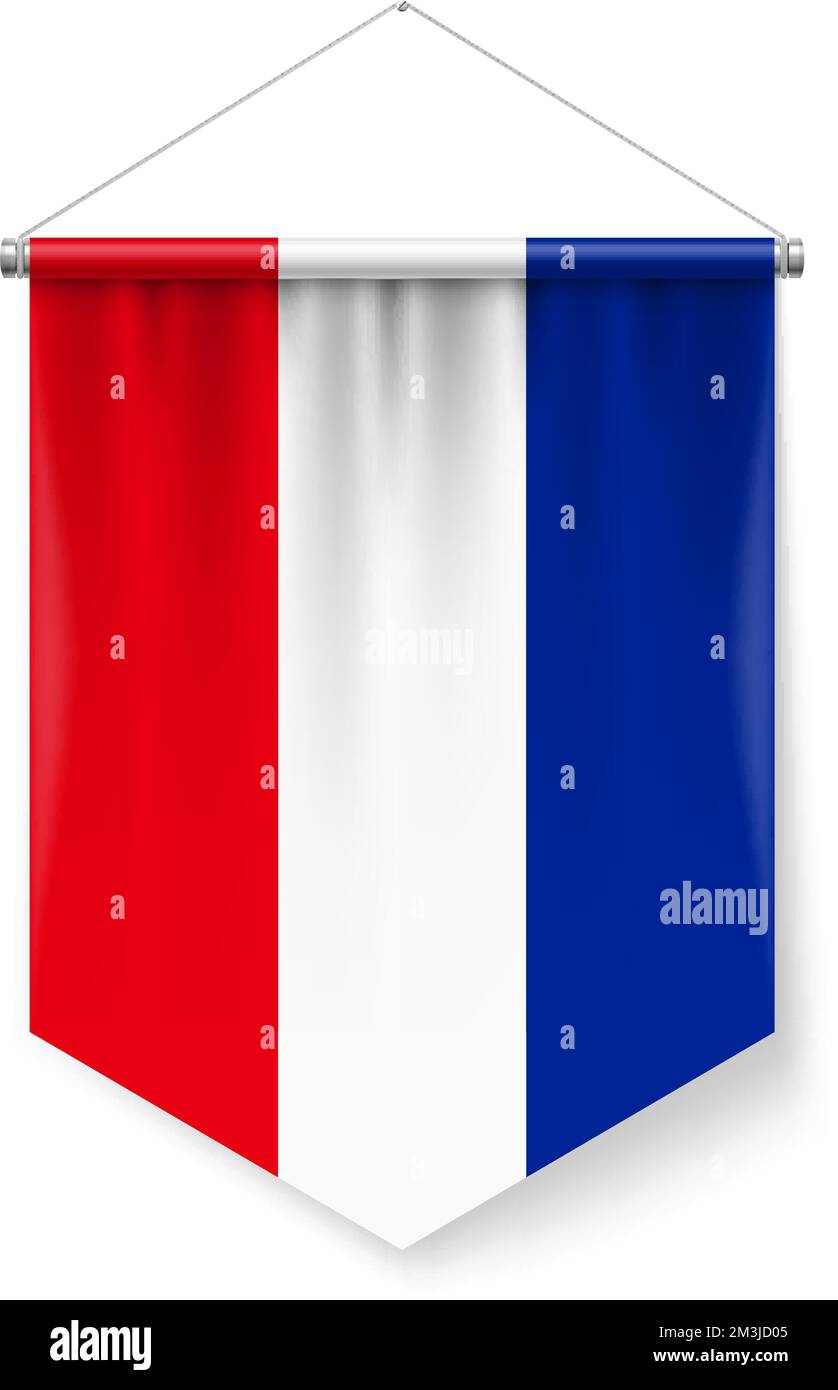 Vertical Pennant Flag of Yugoslavia as Icon on White with Shadow ...