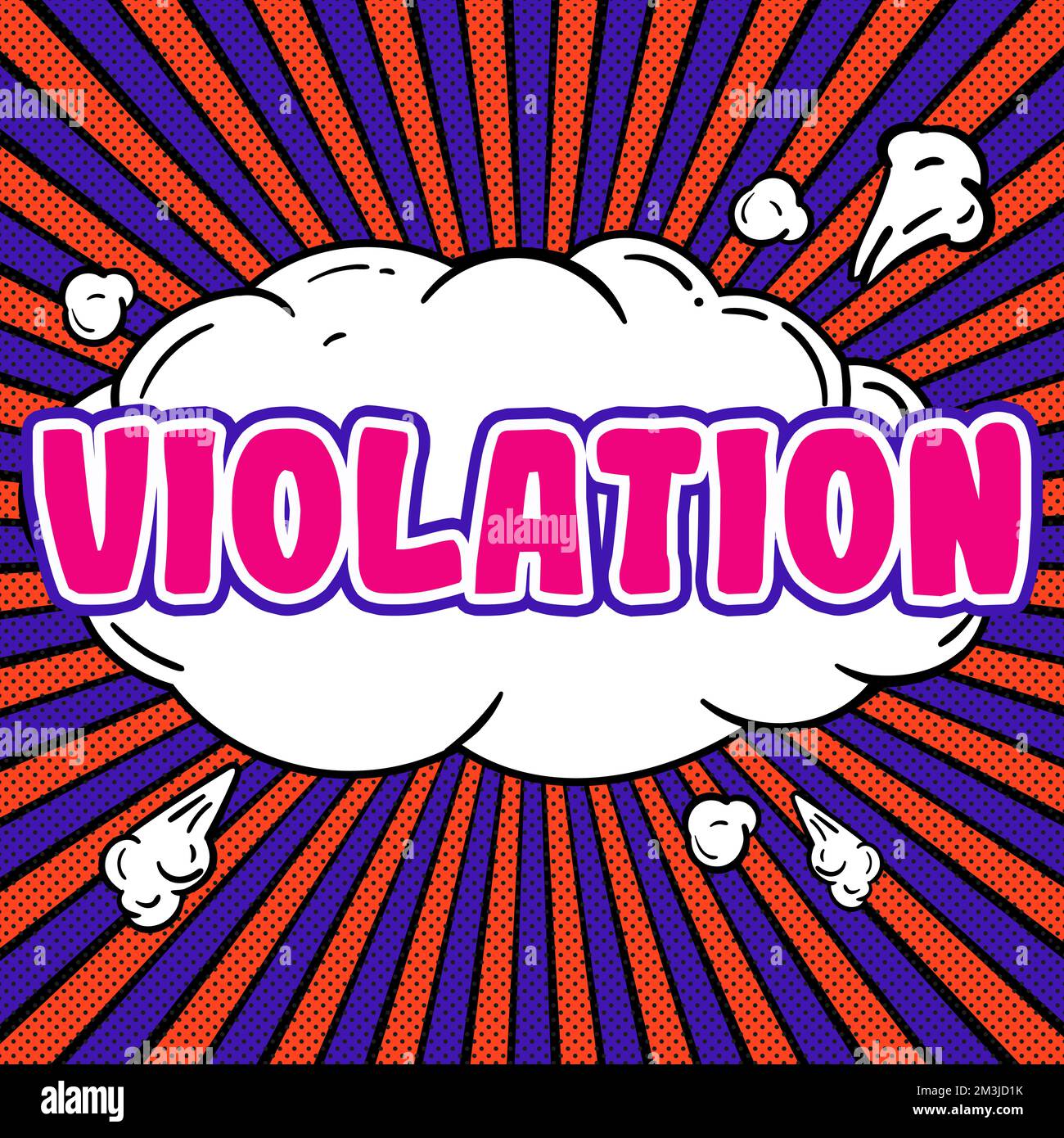 Text caption presenting Violation. Business idea an infringement of ...